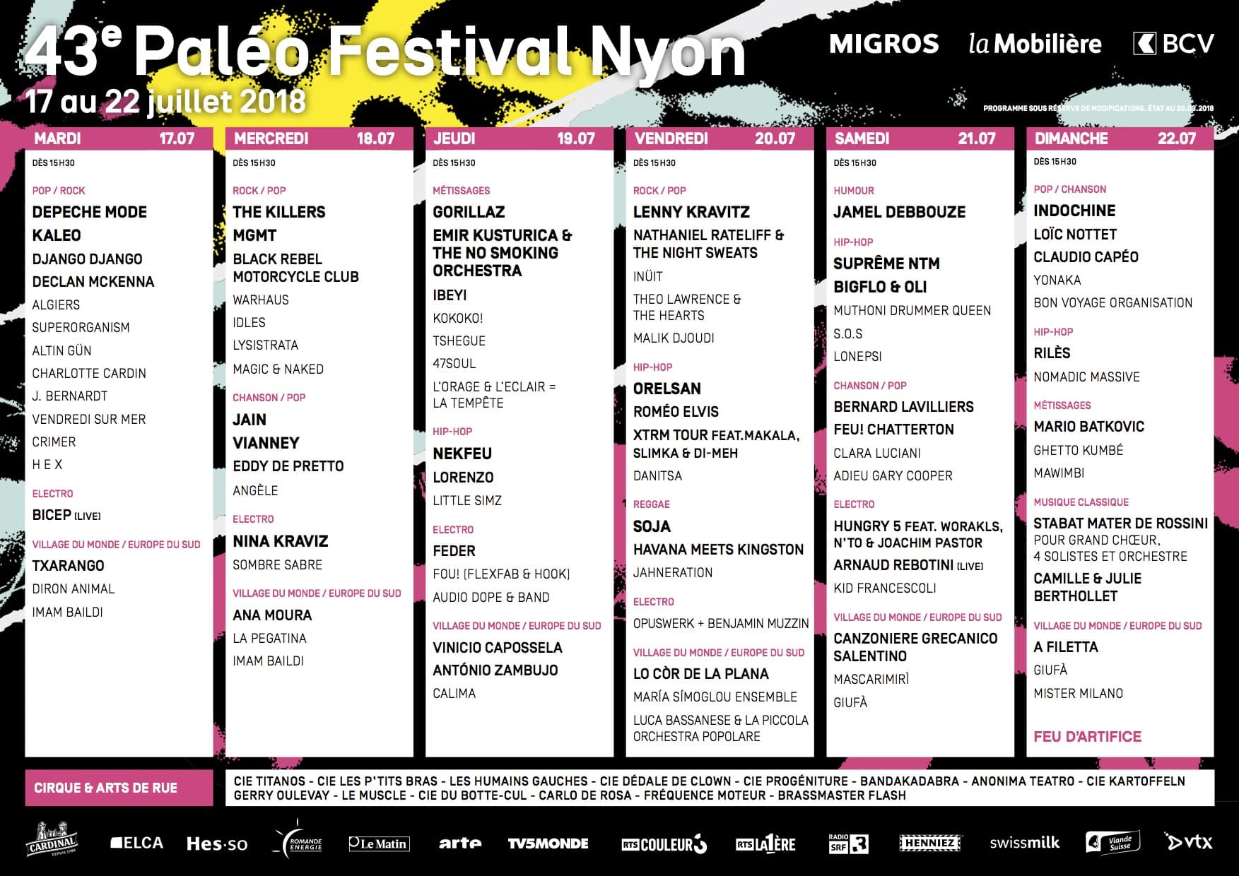 Radio Lac diffuse en live la conférence de presse du Paleo 2018